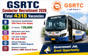 GSRTC Conductor Recruitment 2026: 4318 Vacancies, 12th Pass Can Apply ...